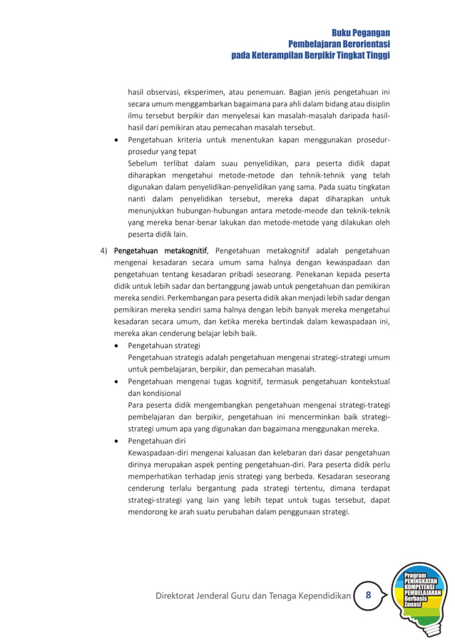 01. buku pegangan_pembelajaran_hots_2018 | PDF