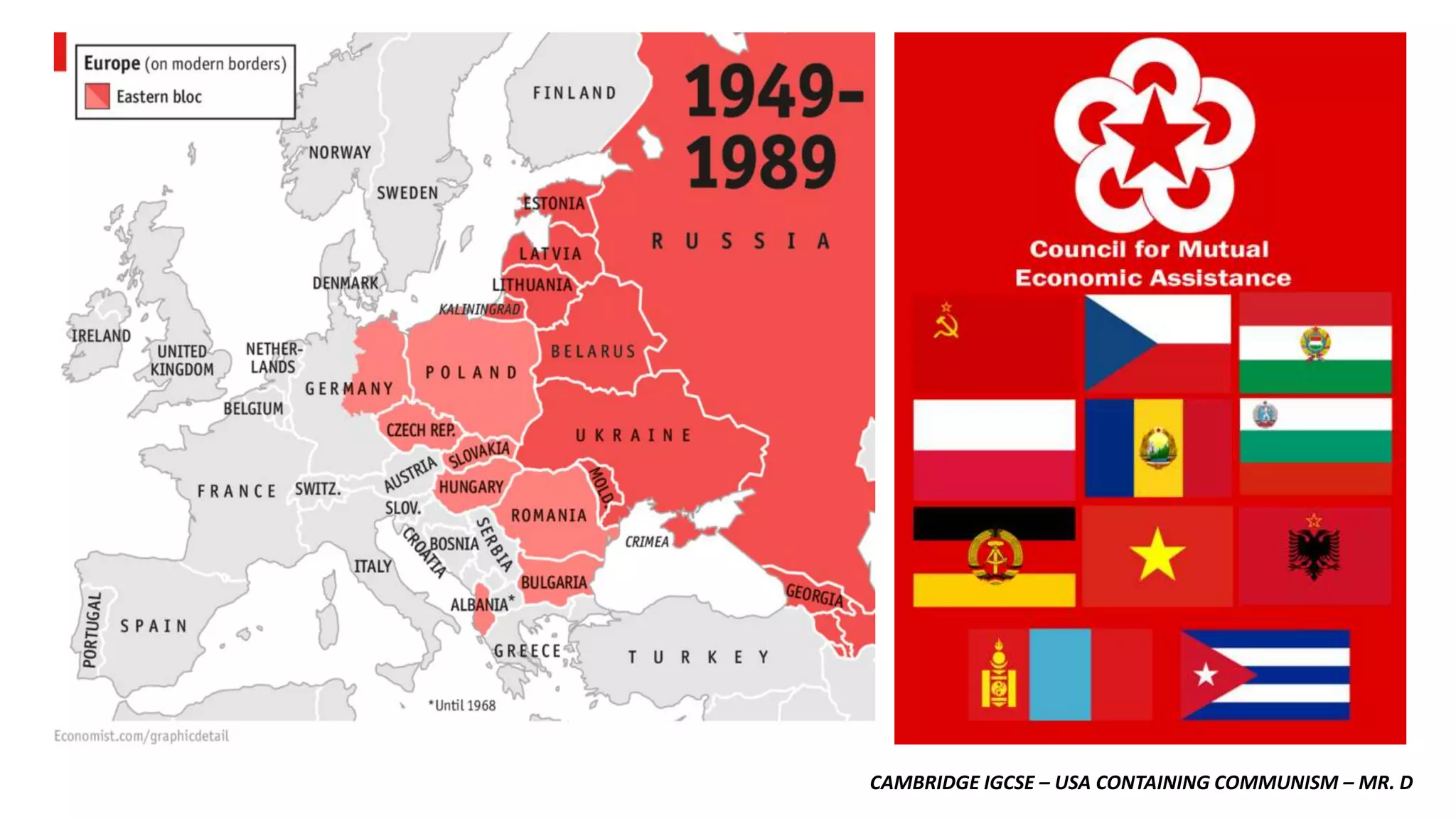 HISTORY IGCSE CONTENT - 20TH CENTURY OPTION - USA CONTAINING COMMUNISM ...