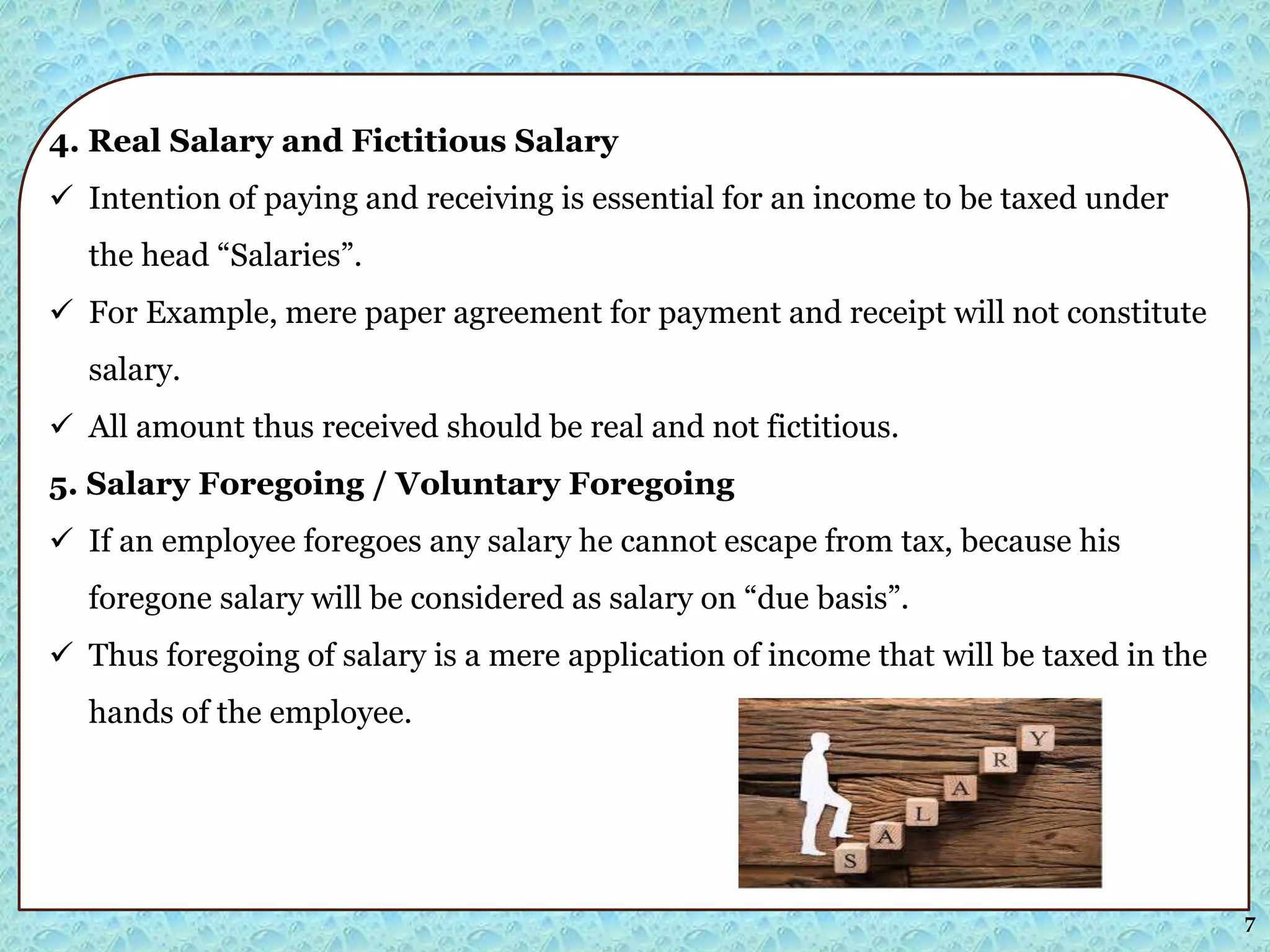 INCOME FROM SALARY | PPTX