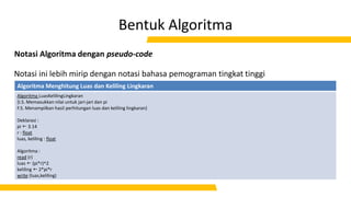 Algoritma & Pemograman - 01.Pendahuluan | PDF