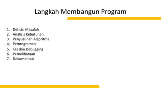 Algoritma & Pemograman - 01.Pendahuluan | PPT | Free Download