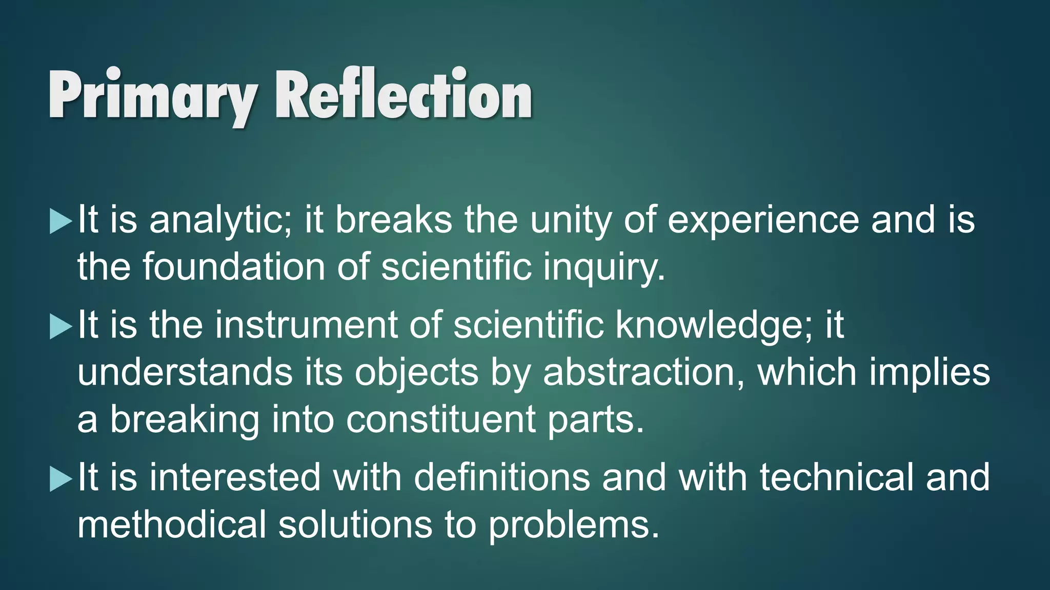 Philosophical Reflection | PDF