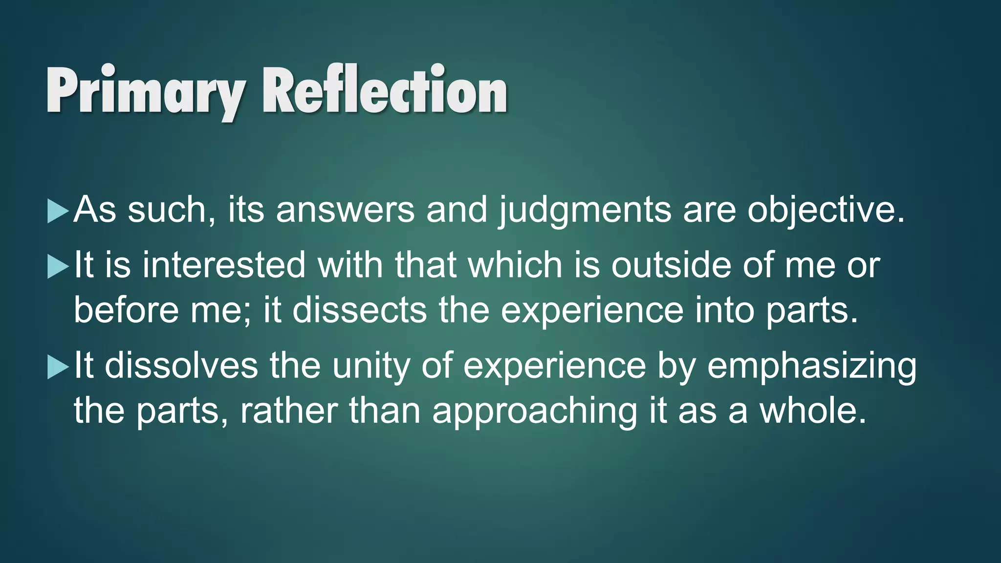 Philosophical Reflection | PDF