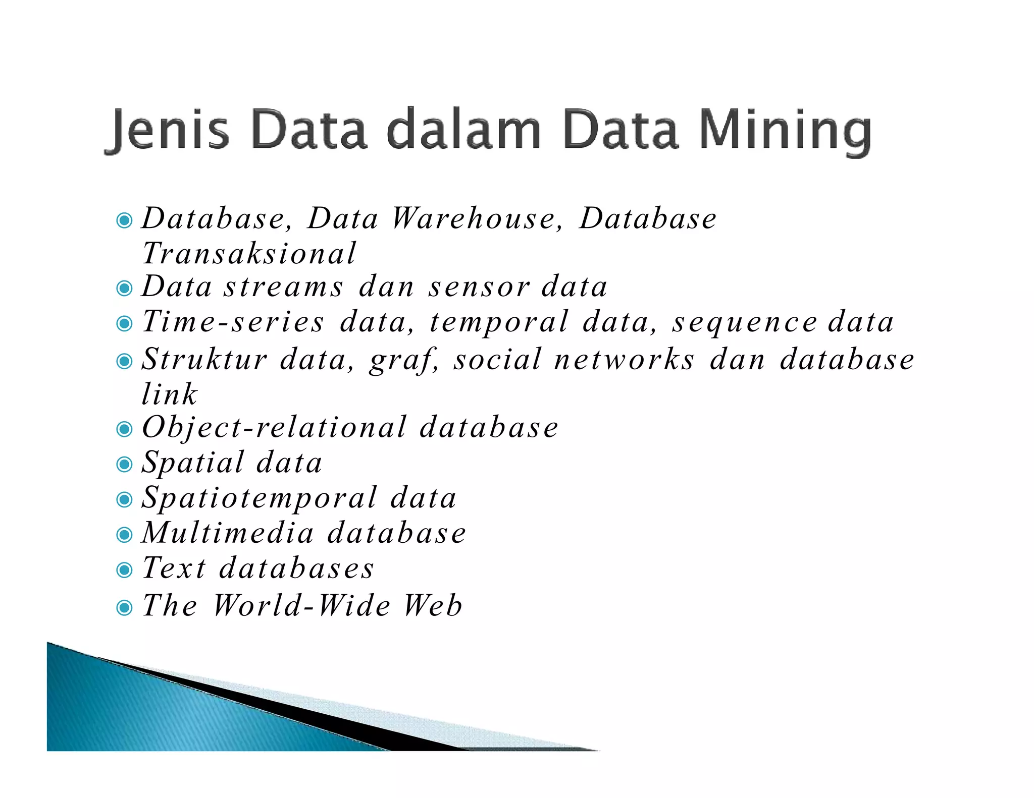 Sekilas Tentang Data Mining | PPTX