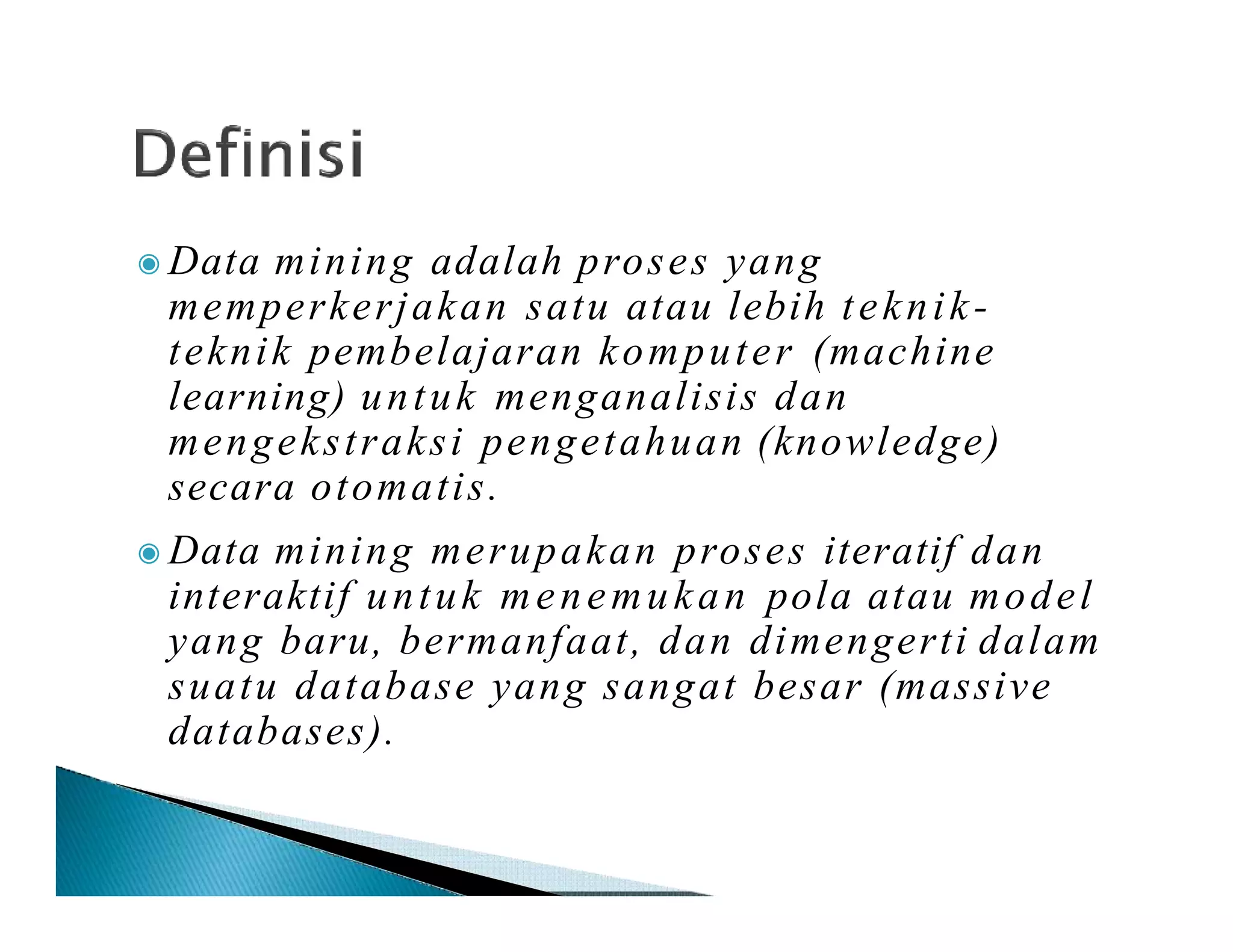 Sekilas Tentang Data Mining | PPTX