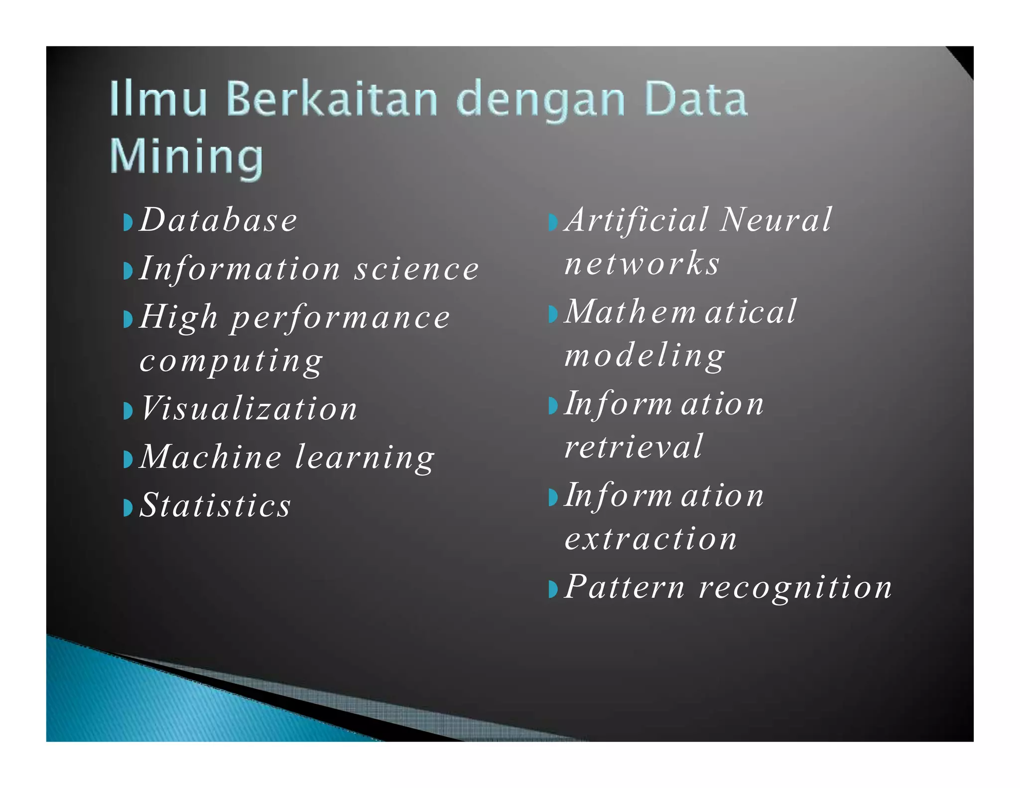 Sekilas Tentang Data Mining | PPTX