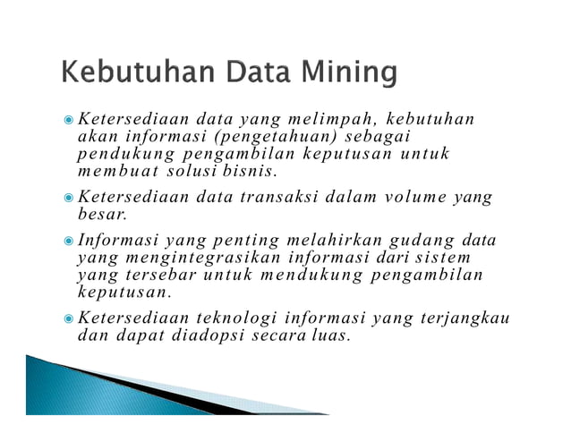 Sekilas Tentang Data Mining | PPT