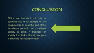 01. An overview of business ethics | PPTX