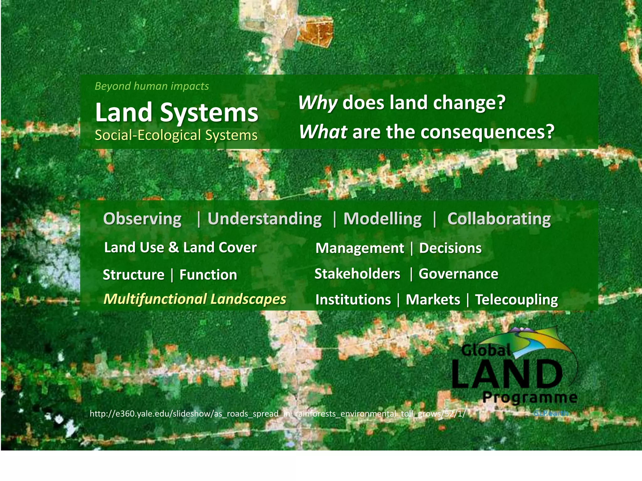 The Global Land Programme | PPTX | Geography | Science