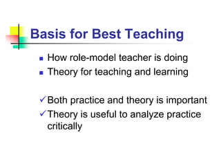 01.Learning theories best teacher | PPT