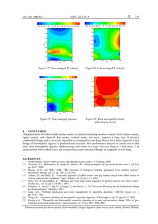 Characterization for the necessity of thermophilic biogas digester of tea waste and cooked waste ...