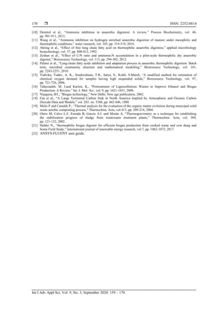 Characterization for the necessity of thermophilic biogas digester of tea waste and cooked waste ...