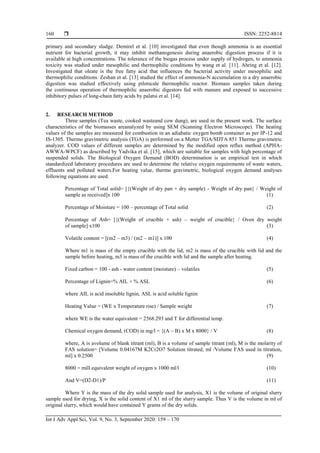 Characterization for the necessity of thermophilic biogas digester of tea waste and cooked waste ...