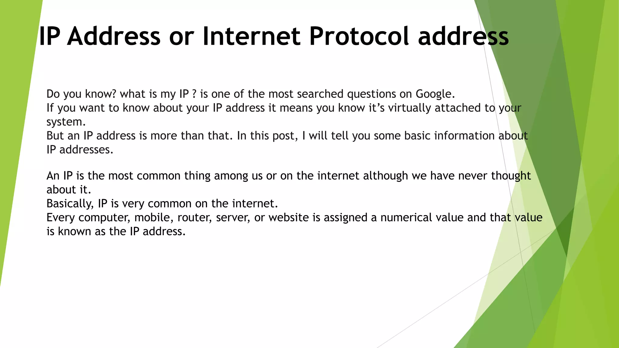What is my IP address by Truly Explorer | PPTX