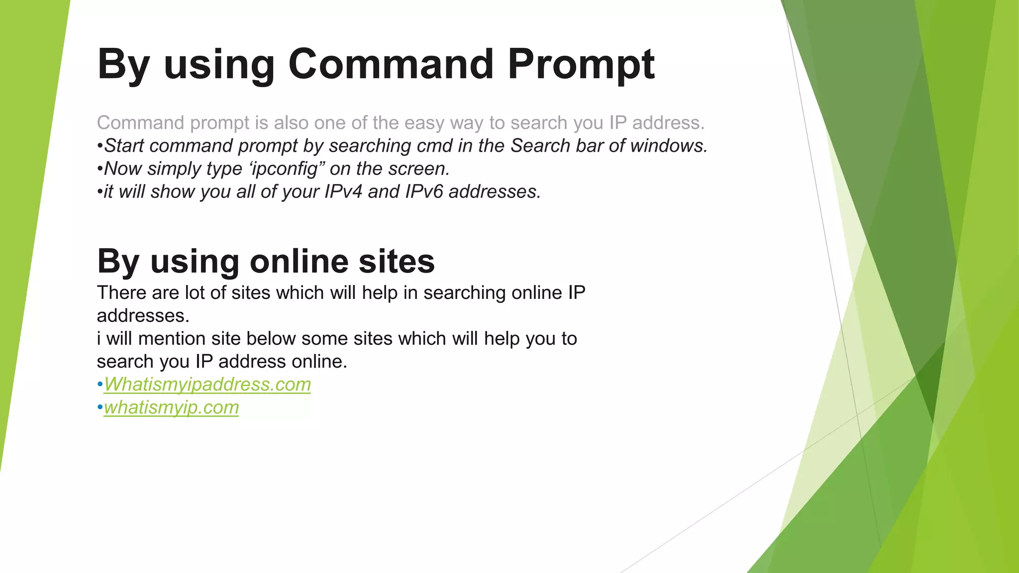 What is my IP address by Truly Explorer | PPTX