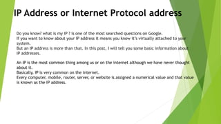 What is my IP address by Truly Explorer | PPT