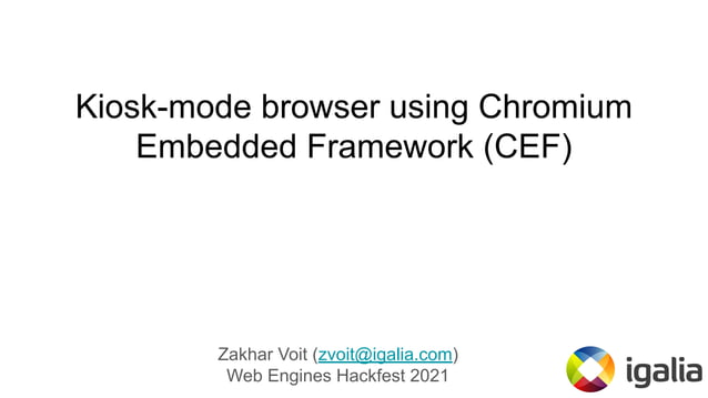 Kiosk-mode browser using Chromium Embedded Framework (CEF) | PDF | Web Development | Internet