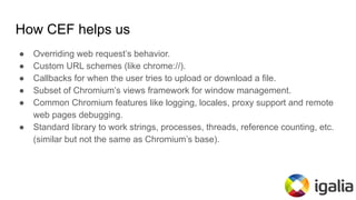 Kiosk-mode browser using Chromium Embedded Framework (CEF) | PDF