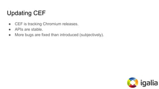 Kiosk-mode browser using Chromium Embedded Framework (CEF) | PDF