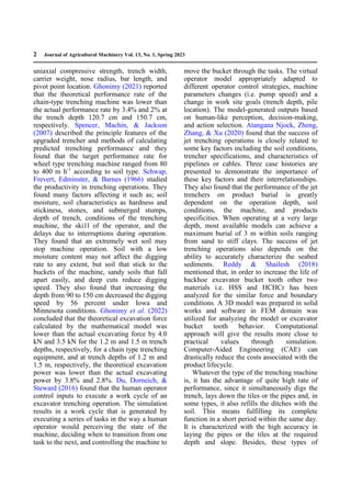 Mathematical Analysis for Prediction Performance Rate of Wheel Type Trenching Machine | PDF