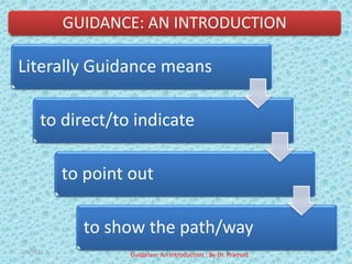 Guidance : Meaning | PDF