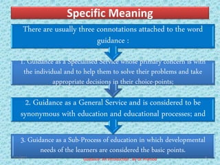 Guidance : Meaning | PDF