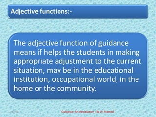 Guidance : Meaning | PDF