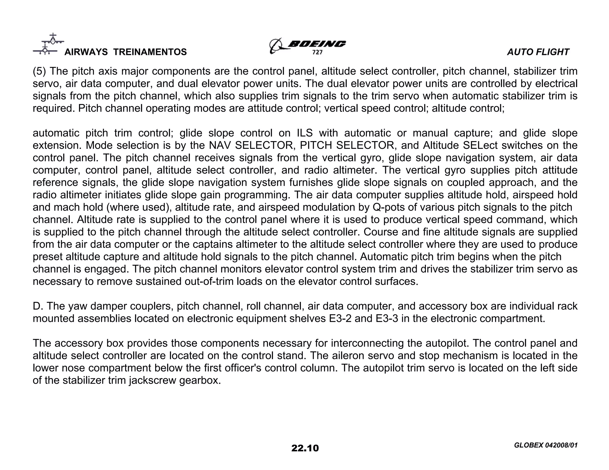 01. boeing 727 ata 22 - autoflight | PDF