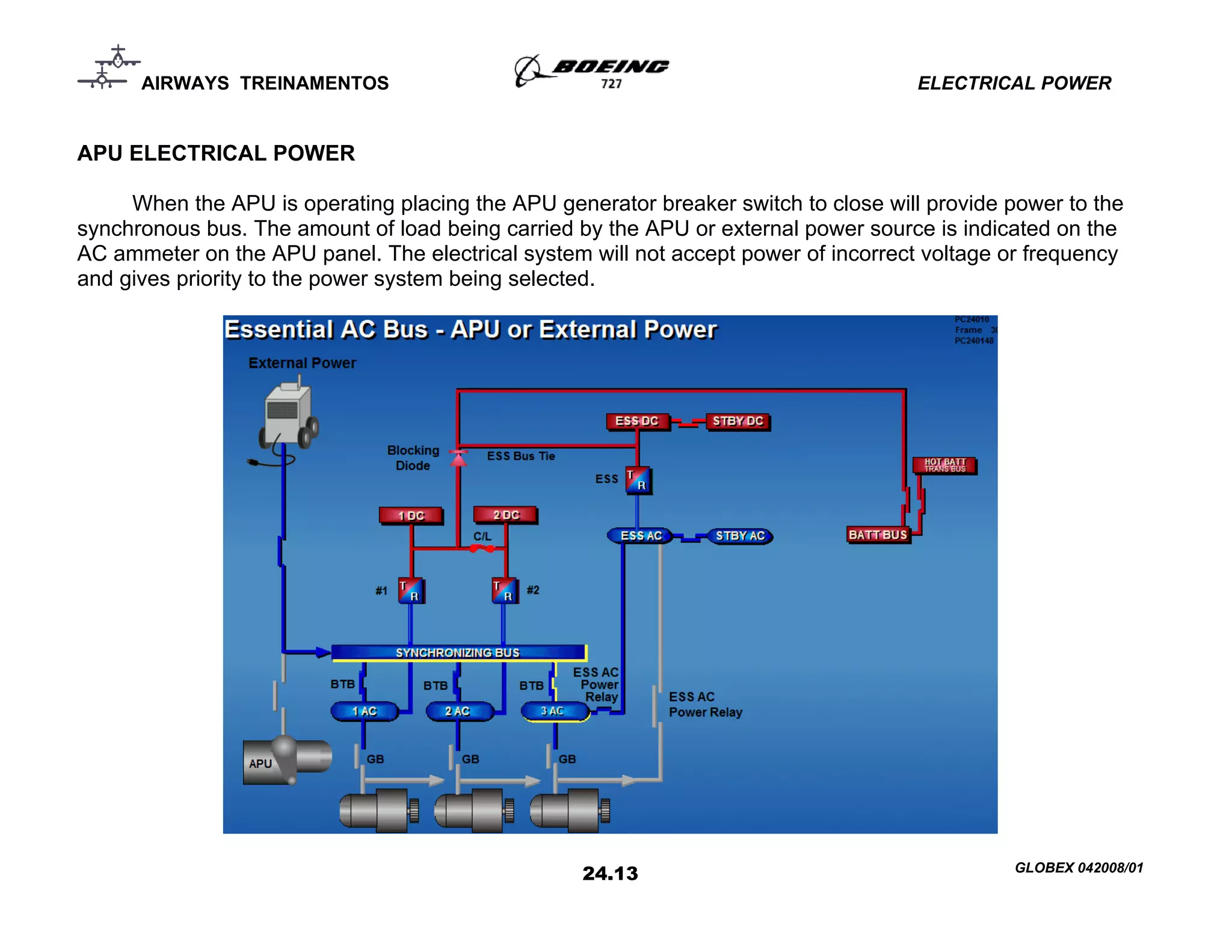 01. boeing 727 ata 24 - electrical power | PDF
