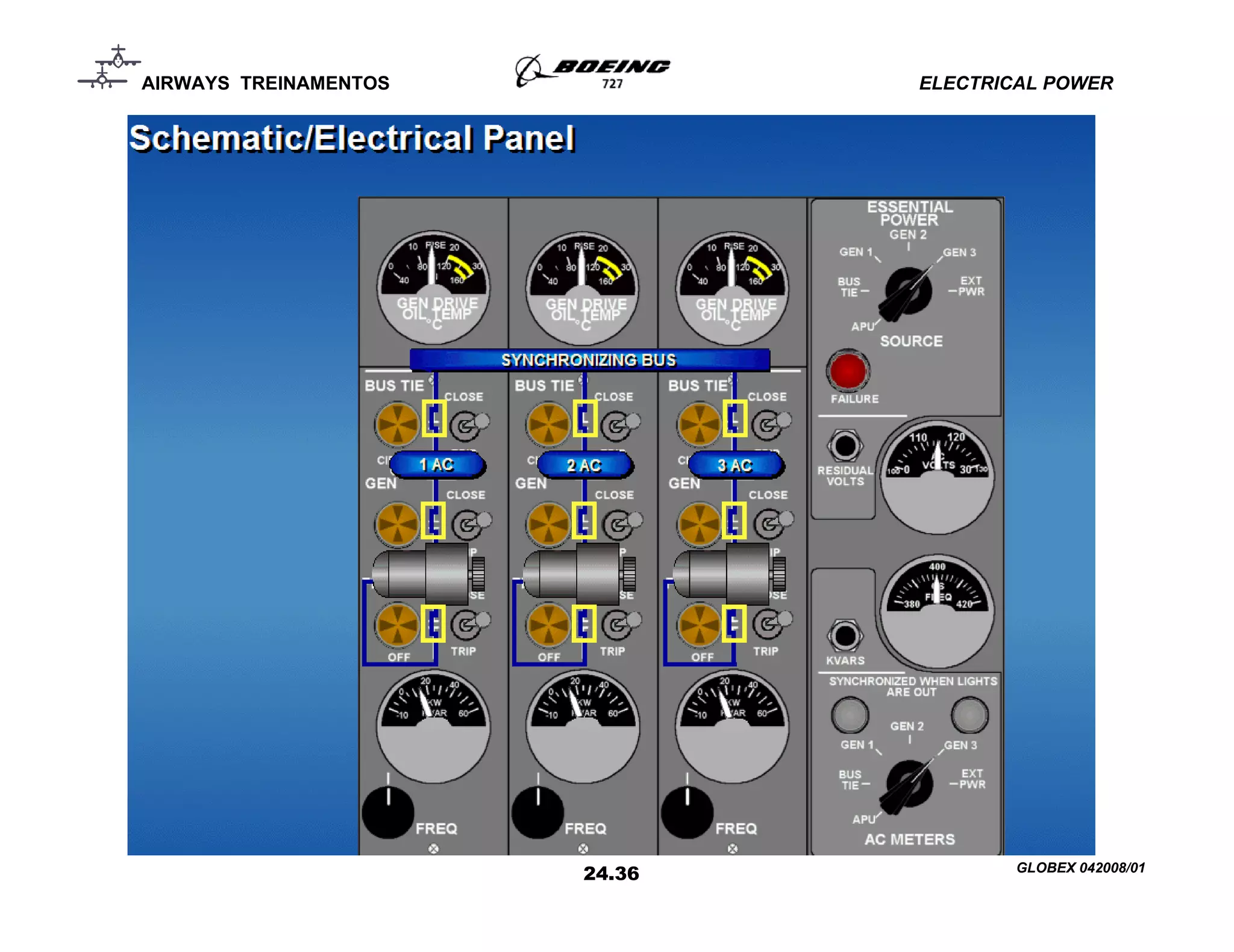 01. boeing 727 ata 24 - electrical power | PDF