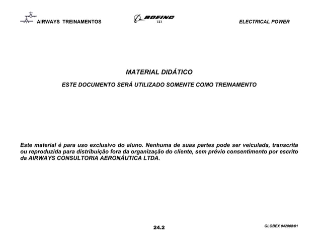 01. boeing 727 ata 24 - electrical power | PDF