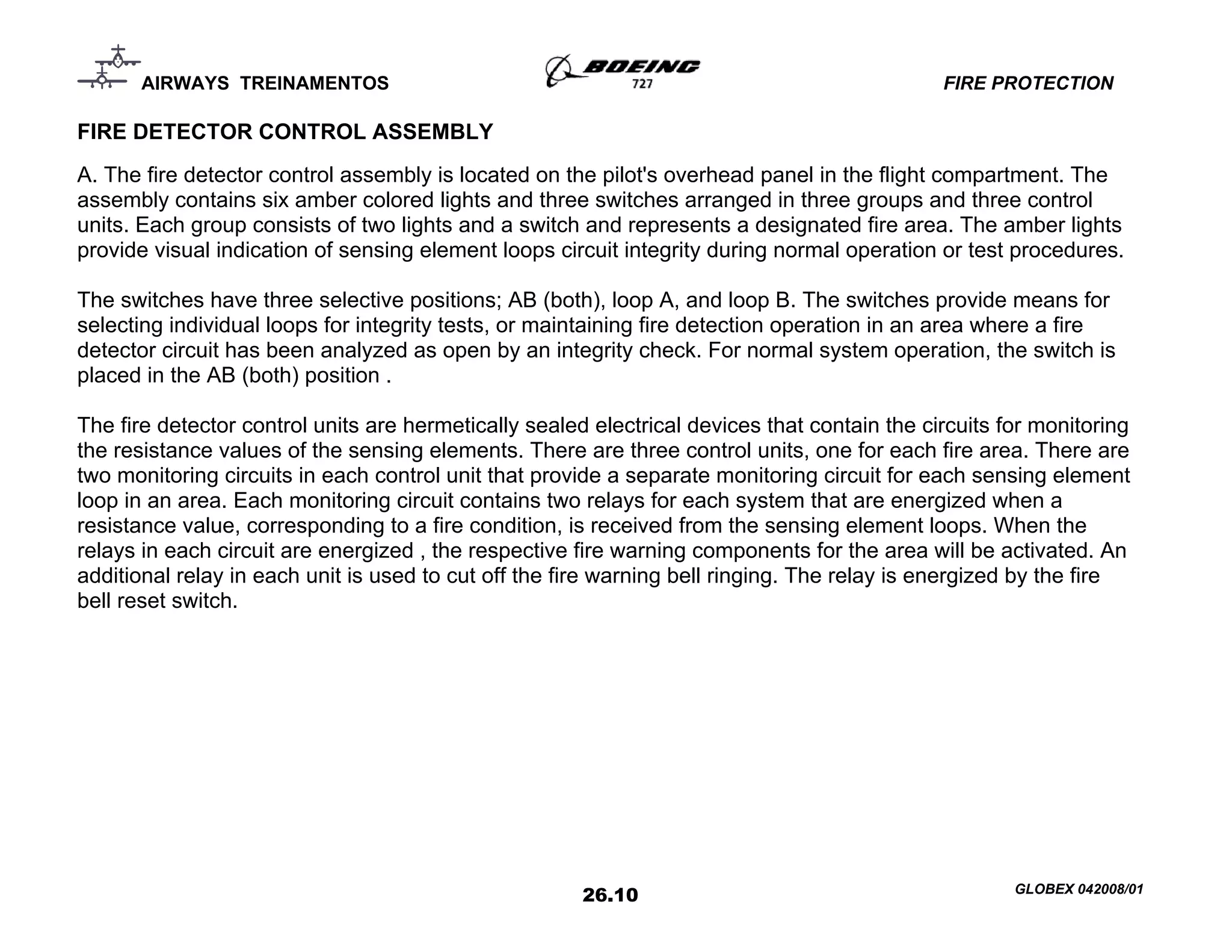 01. boeing 727 ata 26 - fire protection | PDF