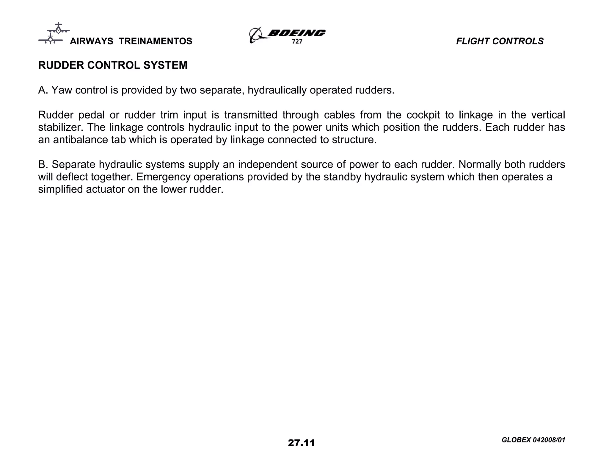 01. boeing 727 ata 27 - flight controls | PDF