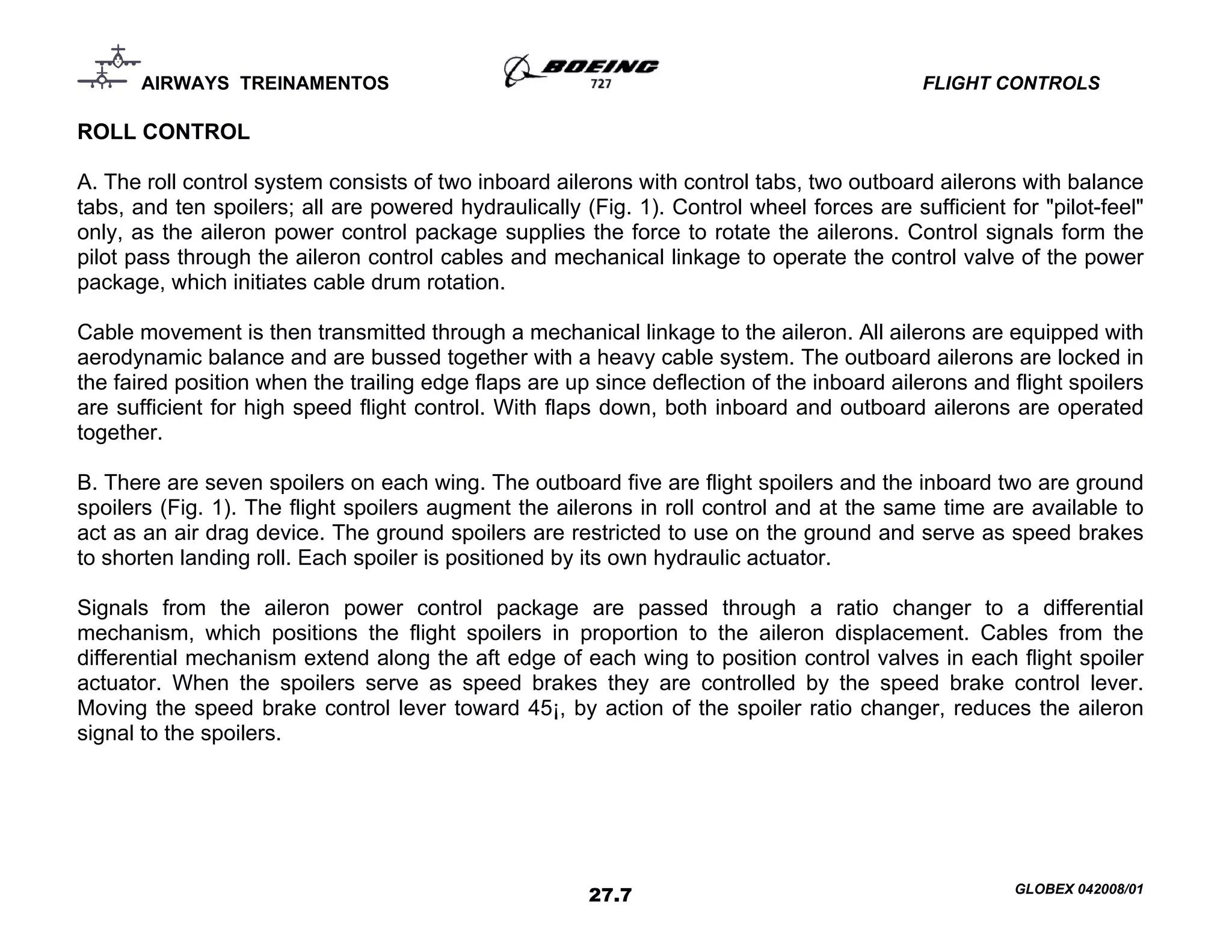 01. boeing 727 ata 27 - flight controls | PDF