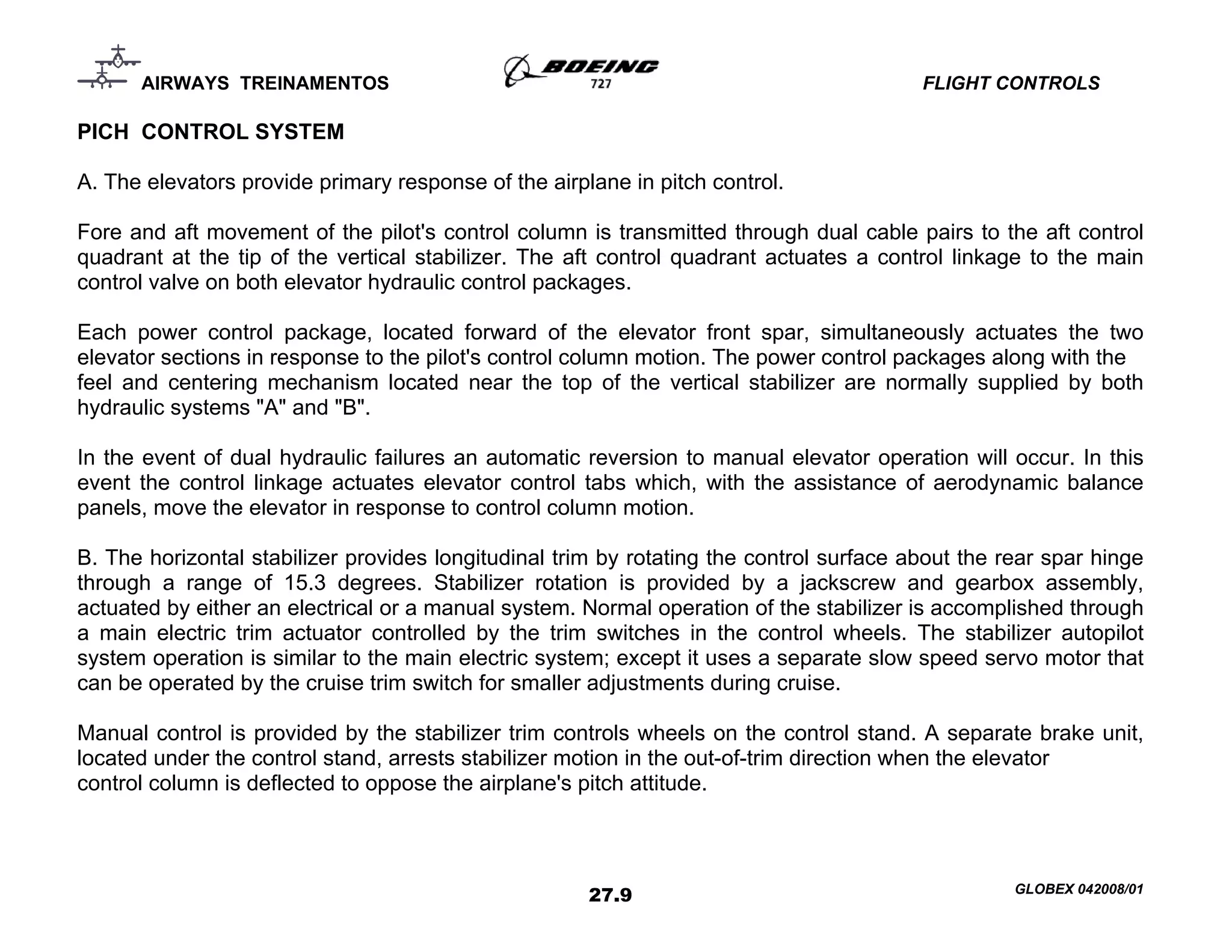 01. boeing 727 ata 27 - flight controls | PDF | Radio Control | Hobbies & Interests