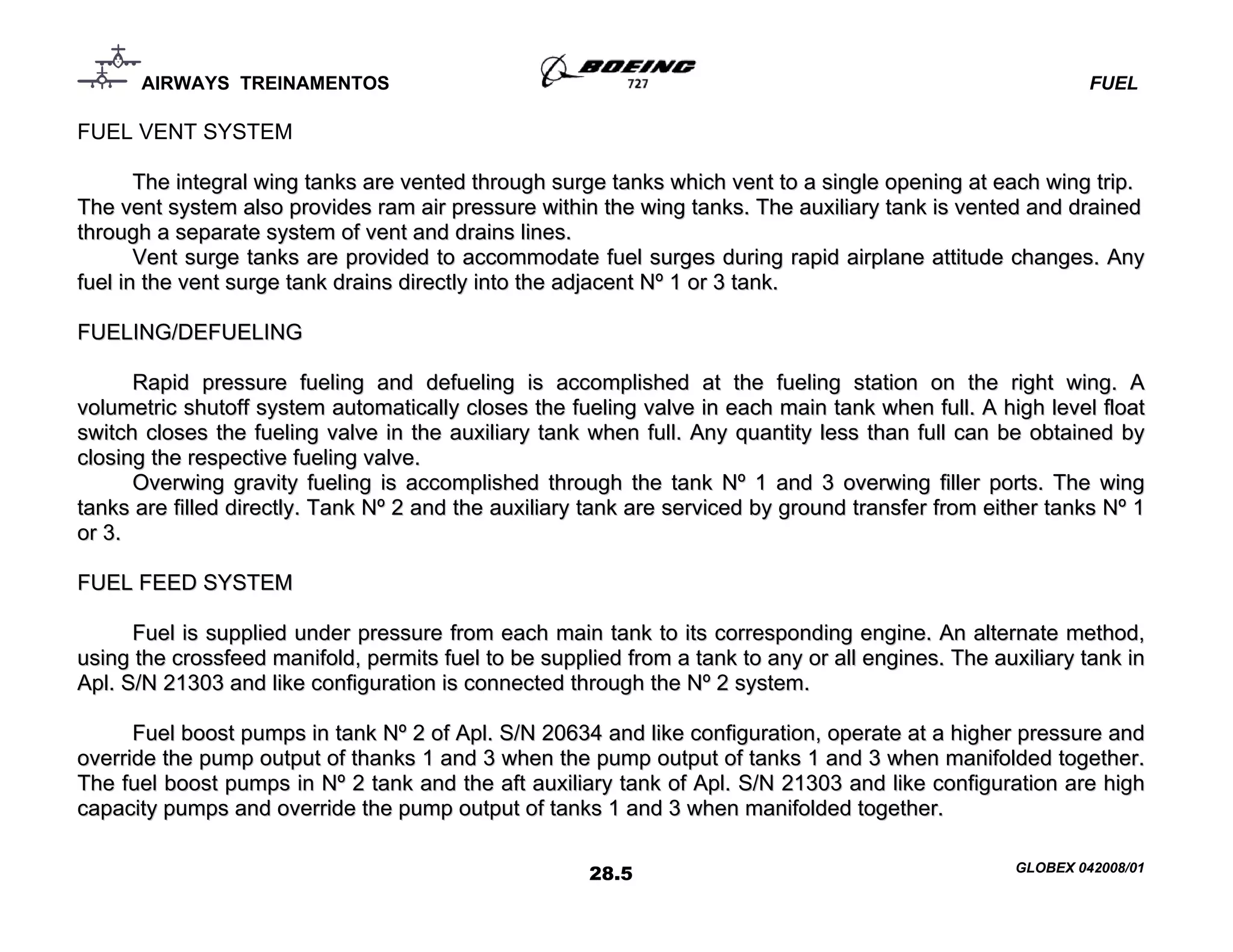 01. boeing 727 ata 28 - fuel | PDF