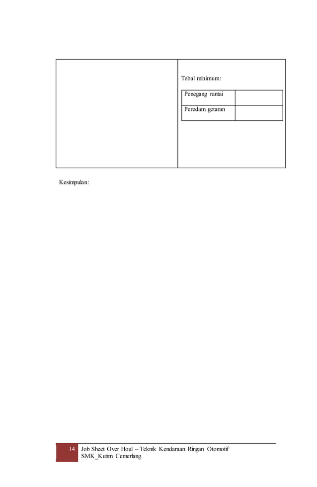 01. job sheet over houl | DOCX