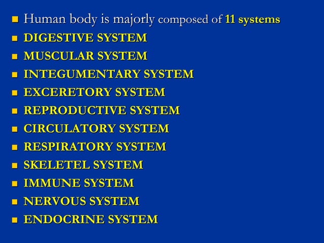 INTRODUCTION TO HUMAN BODY - Definition and scope of anatomy and ...