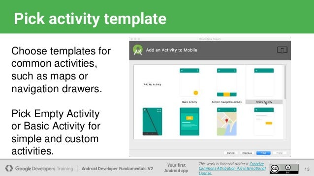 Your First Android App Ppt