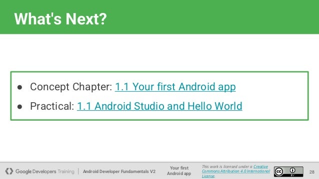 Your First Android App Ppt