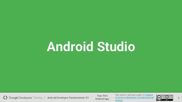 Your First Android App Ppt