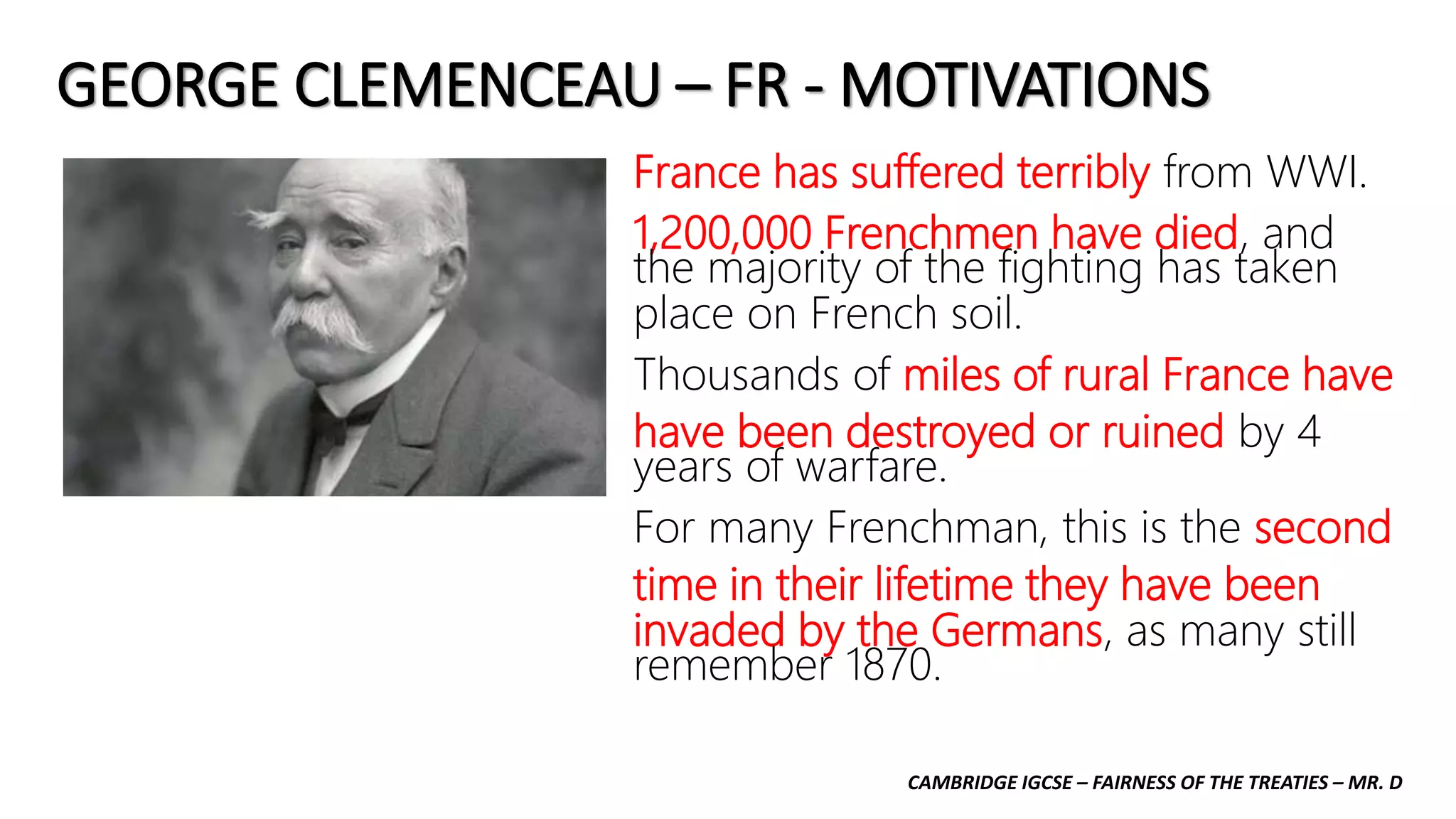 01. IGCSE HISTORY - PAPER 2: Revision Fairness of the Treaties.PPTX
