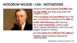 01. IGCSE HISTORY - PAPER 2: Revision Fairness of the Treaties.PPTX