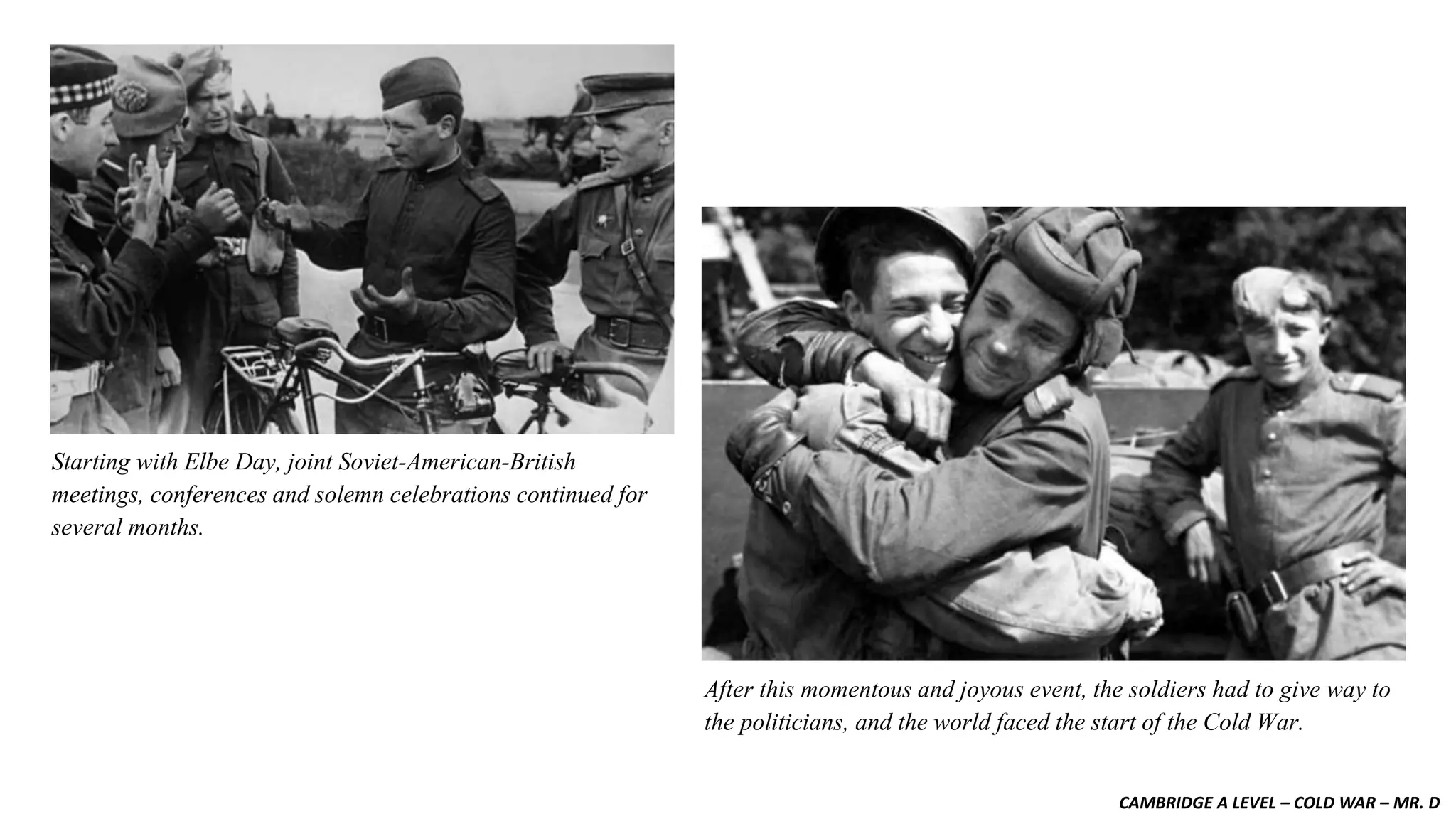 01. HISTORY A LEVEL CAMBRIDGE - THE COLD WAR: ELBE DAY AND SOVIET ...