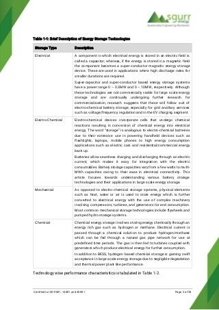 Battery Energy Storage, Technology and Applications | PDF