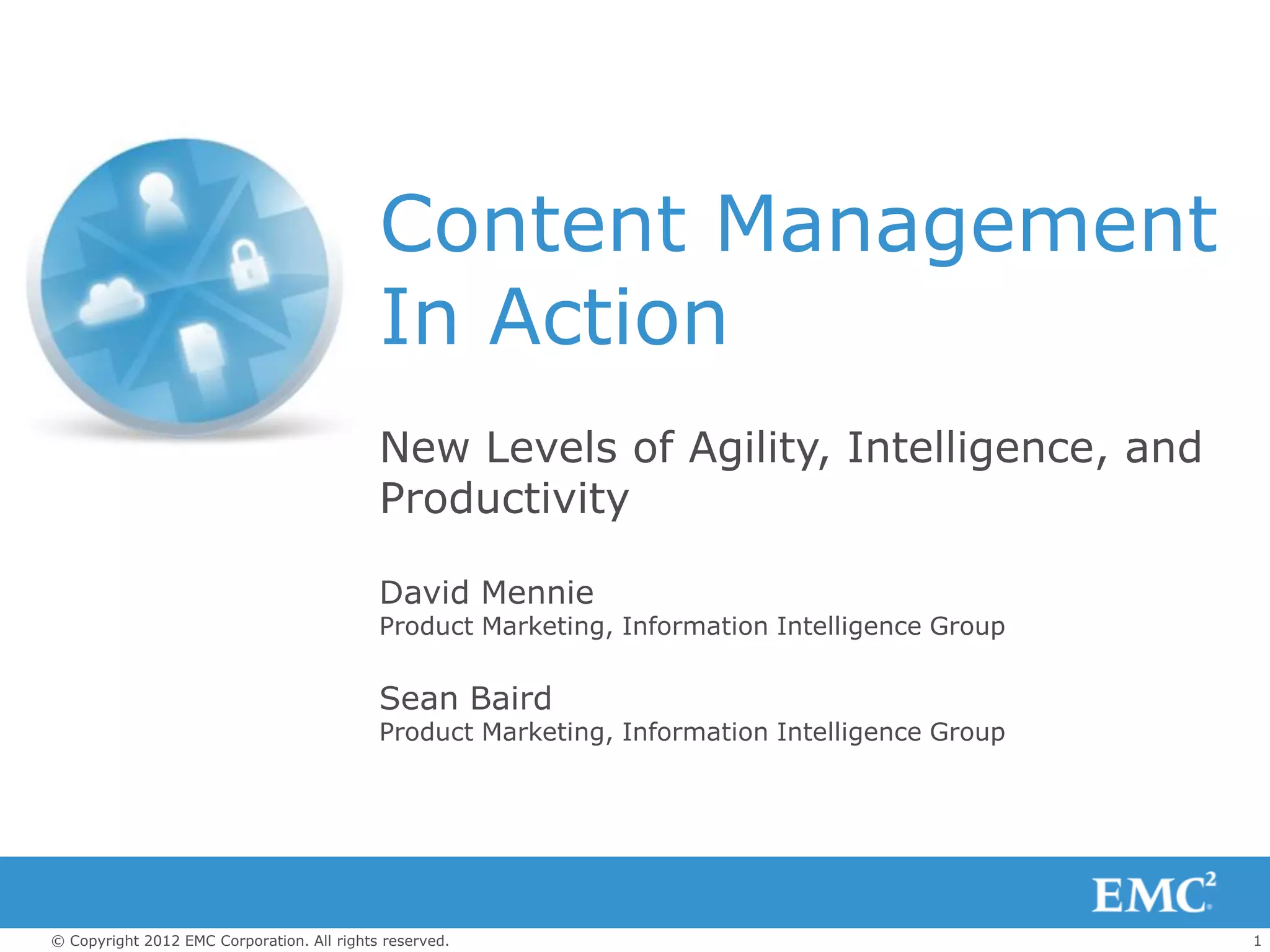 #EMC #DOCUMENTUM -content-management-in-action | PPT