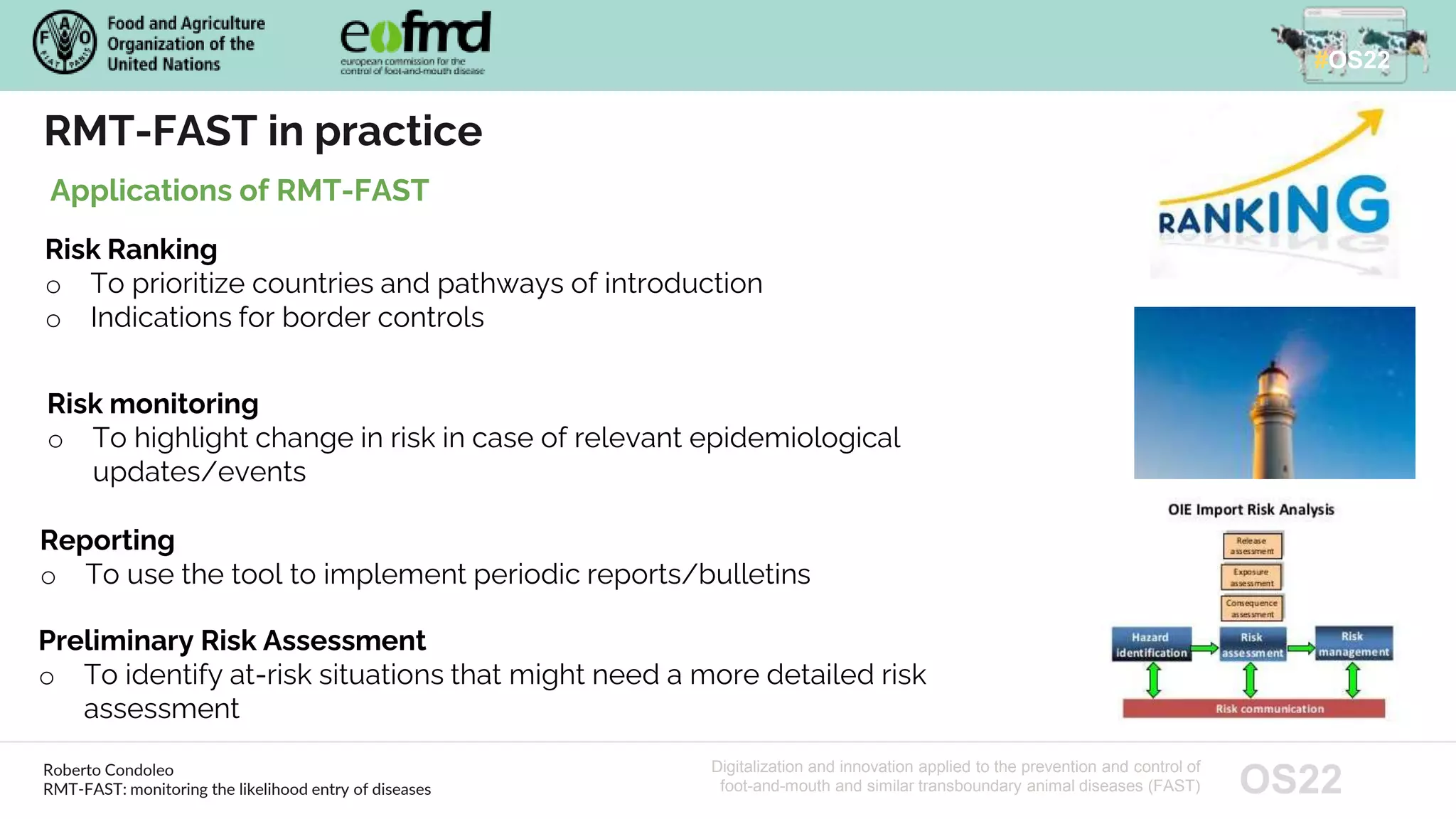 R Condoleo Risk Monitoring Tool For Fast Diseases Rmt Fast A Semi