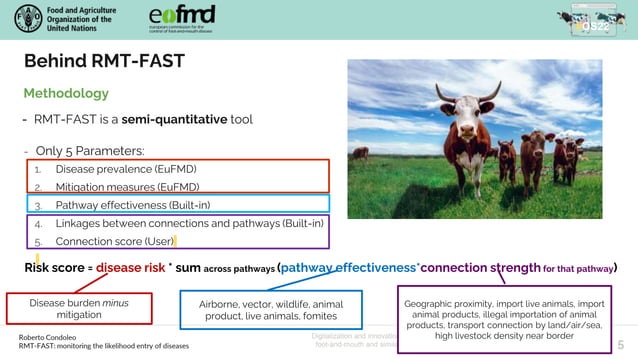 R. Condoleo - Risk monitoring tool for FAST diseases (RMT-FAST): a semi ...