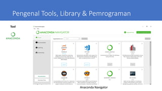 01. Pengenalan konsep, tool, library & pemrograman.pptx