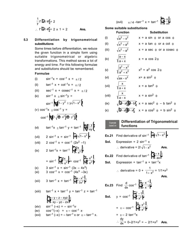 01 Differentiation Theory And Solved Example Module 3 Pdf